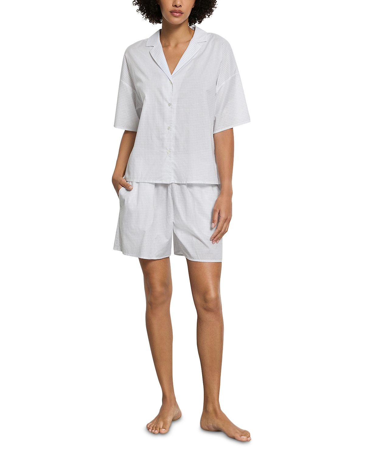 HANRO Sleep & Lounge Woven Button Front Shirt